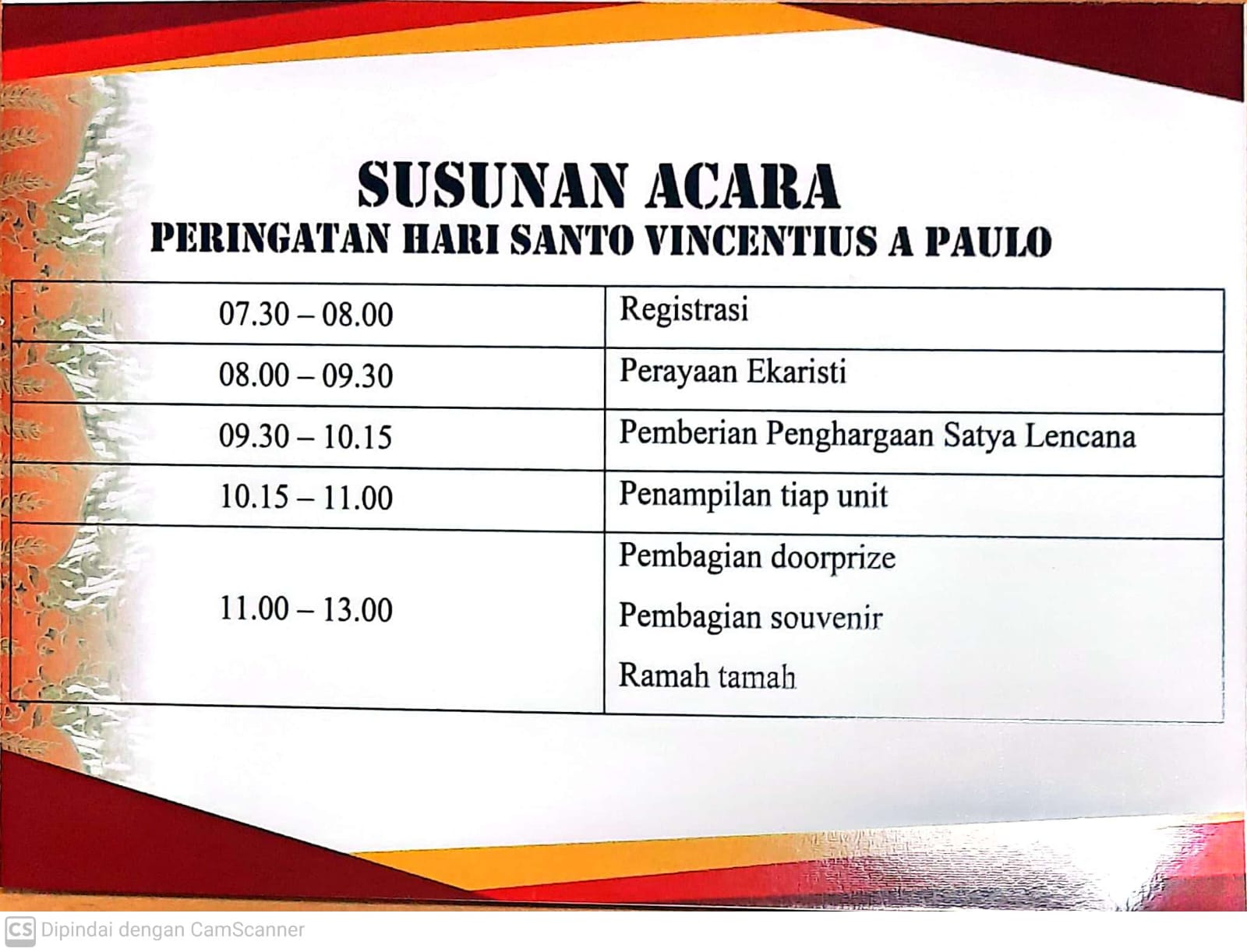 Peringatan Vinsensius Day - Yayasan Lazaris
